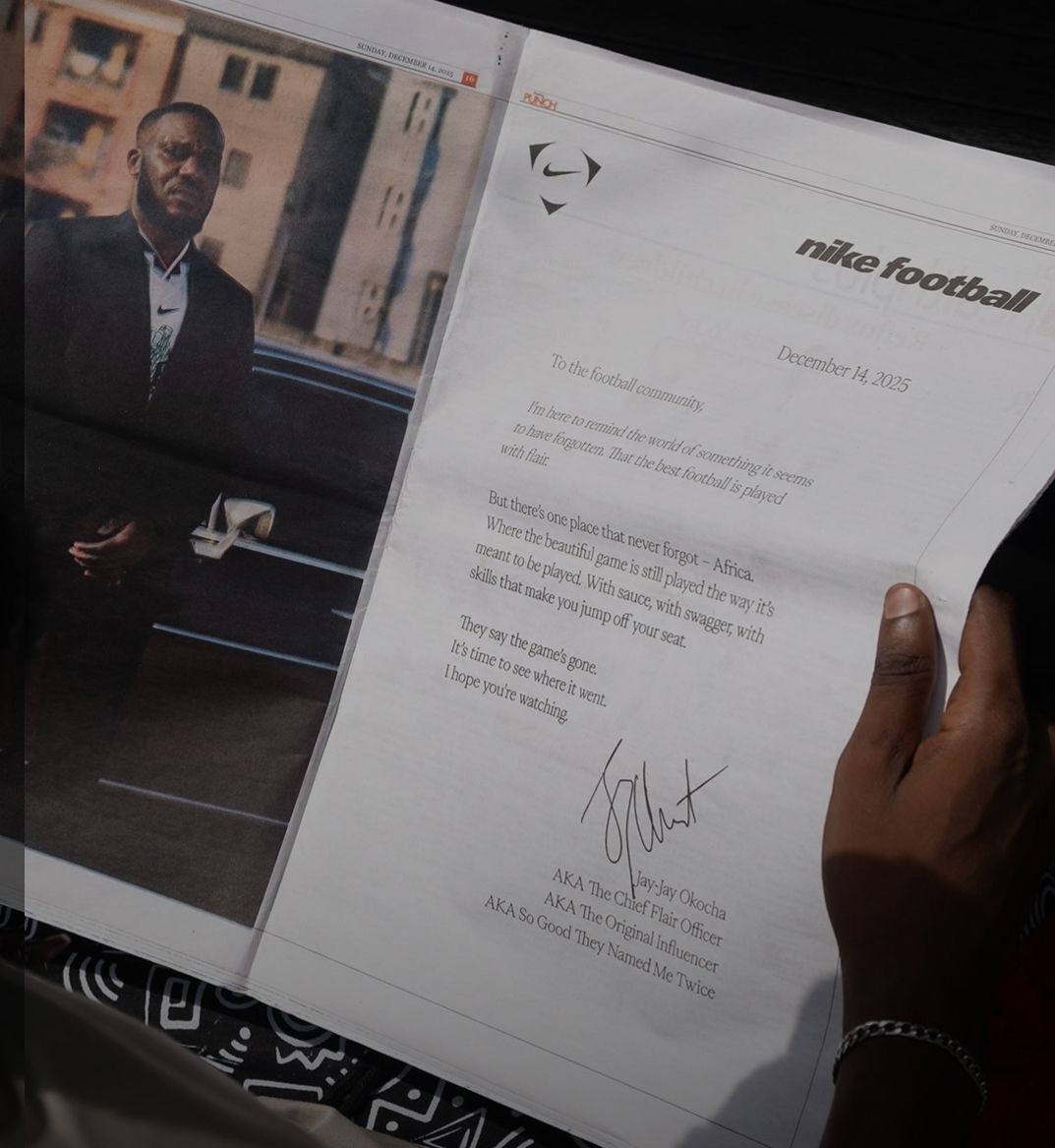 Iconic Star Jay-Jay Okocha Appointed Nike’s Chief Skill Officer - African Nugget