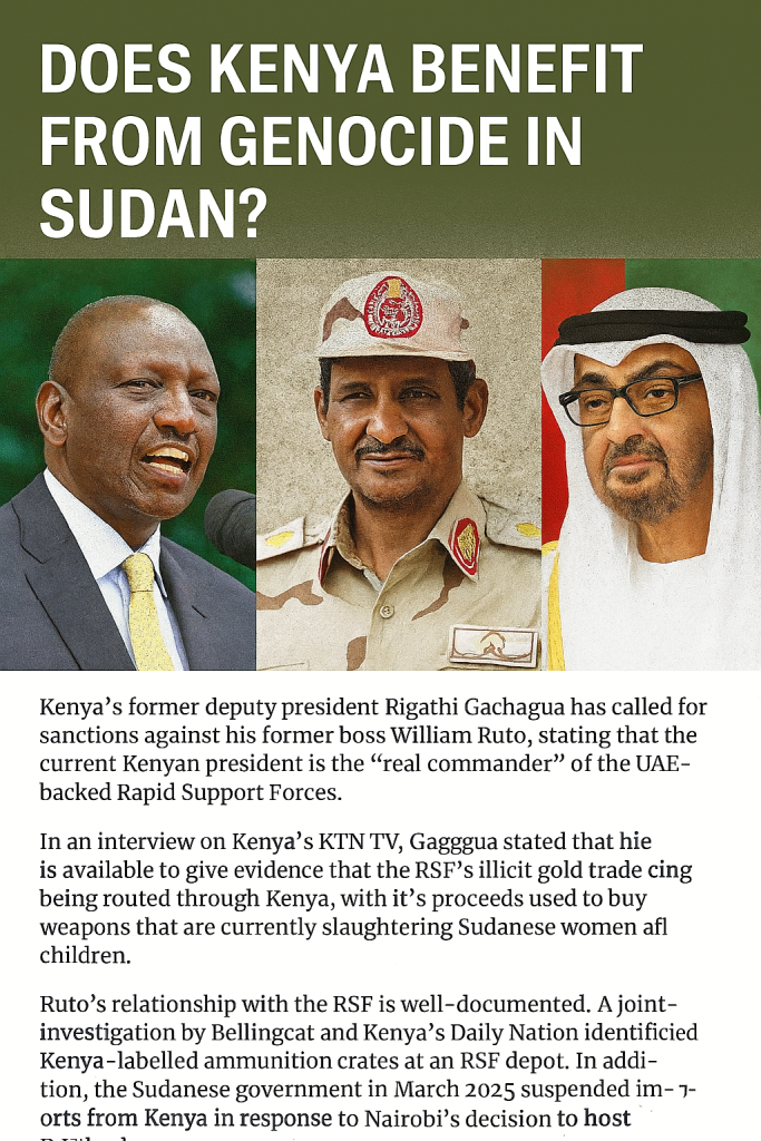 DOES KENYA BENEFIT FROM GENOCIDE IN SUDAN? - African Nugget